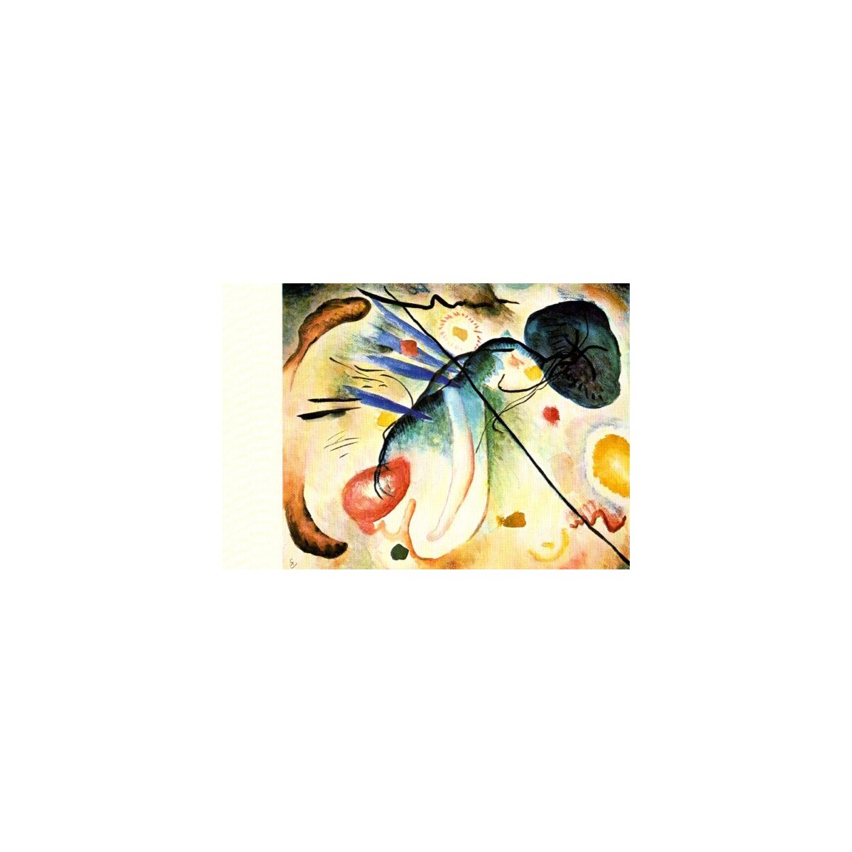 Wassily Kandinsky. Aquarell mit Strich, 1912, 1,30